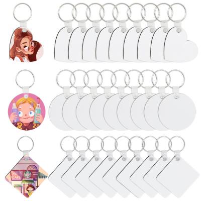 China Double Side Blank Sublimation Mdf Key Chain Personalised Wooden Keyring Bag Decoration for sale