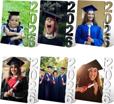 China Custom 2026 Photo Frame Sublimation MDF Photo Frame Personalized Graduation Picture Frames for sale