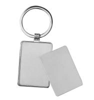 China Sublimation Metal Key Chain Blanks Promotional Heat Press Keychain for sale