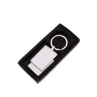 China Sublimation Metal Key Chain Blanks Promotional Heat Press Keychain for sale