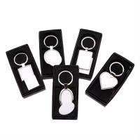 China Sublimation Metal Key Chain Blanks Promotional Heat Press Keychain for sale