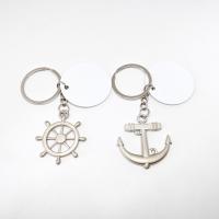 China Cute Blanks Metal Sublimation Love Keychain For Couples for sale