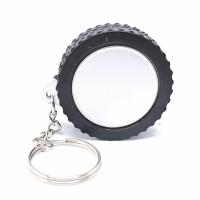 China Sublimation Blanks Wheel Rim Keychain Custom Photo Keychain for sale