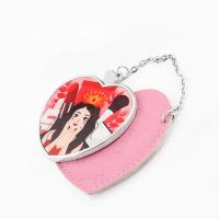 China Unique Sublimation Compact Mirror With Case Blanks Custom Pocket Mirror for sale