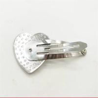 China Blank Cute Sublimation Hair Clip Blanks Heart And Flower Shape for sale