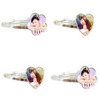 China Blank Cute Sublimation Hair Clip Blanks Heart And Flower Shape for sale