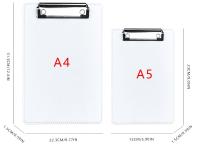 China A4 A5 Sublimation Document Folder Leather Clipboard For Office Materials Heat Transfer Writing Board For Receipts And Documents for sale
