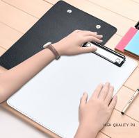 China A4 A5 Sublimation Document Folder Leather Clipboard For Office Materials Heat Transfer Writing Board For Receipts And Documents for sale