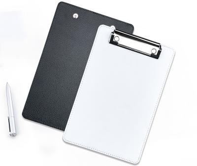 China A4 A5 Sublimation Document Folder Leather Clipboard For Office Materials Heat Transfer Writing Board For Receipts And Documents for sale