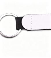 China Custom DIY Pattern Leather Neoprene Key Lanyard Sublimation Wristlet Keychain Blanks for sale