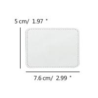 China Different Shapes Blank Sublimation Leather Patches For Hat Shirt Dress Sweater Jeans Bags for sale