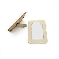China Custom Sublimation Wood Picture Frames With Stand DIY Gift For Couples Family Kids for sale