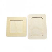 China Custom Sublimation Wood Picture Frames With Stand DIY Gift For Couples Family Kids for sale