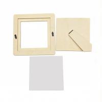 China Custom Sublimation Wood Picture Frames With Stand DIY Gift For Couples Family Kids for sale