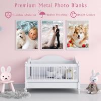 China 0.45mm Sublimation Metal Photo Aluminum Sheet Sign Blanks For DIY Printing Wall Decor Room Decor for sale