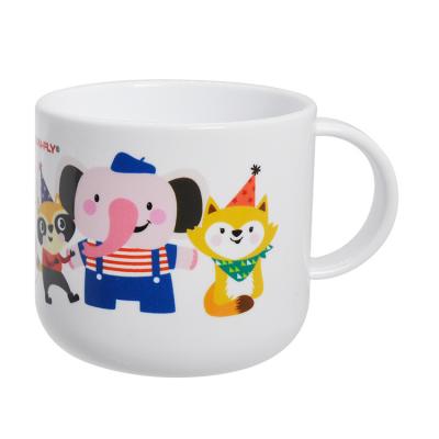 China Cute Blank 6oz White Plastic Sublimation Cups for sale