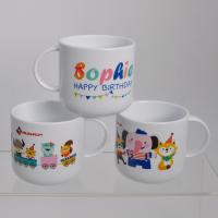 China Cute Blank 6oz White Plastic Sublimation Cups for sale