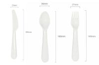 China Custom Food-Grade Sublimation Blank Kids Plastic Cutlery Fork Spoon Knife for sale