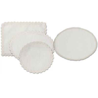 China Sublimation Printing Nordic Cotton Linen Placemats Anti-Scald DIY Printable Blank Table Mats Home Textile Supplies for sale