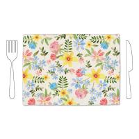 China Sublimation Printing Nordic Cotton Linen Placemats Anti-Scald DIY Printable Blank Table Mats Home Textile Supplies for sale