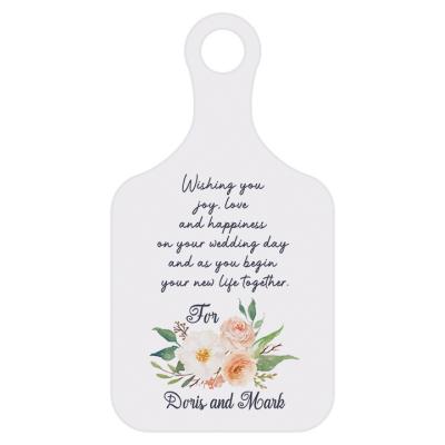 China Food-Graded Anti-Slip Sublimation Plastic White Blank Cutting Board Custom Design Eco-Friendly Chopping Board For Home Kitchen Restaurant Cheese for sale