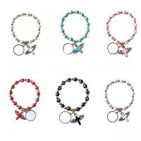 China Modern Sublimation Rosary Bracelet Blanks With Angel Cross For Anniversary Gifts for sale