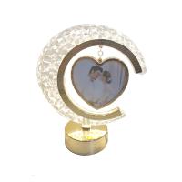 China Personalized Night Light Sublimation USB Plastic Photo Frames Led Light Blanks For Wedding Home Hotel Decoration for sale