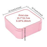 China Portable Food Grade Large Capacity Sublimation Plastic Lunch Box With Spoon And Fork For Kids Students Pink And Blue Color for sale