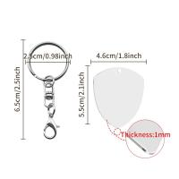 China Double Sided Sublimation Aluminum Keychain Blanks Metal Picture Keychain for sale