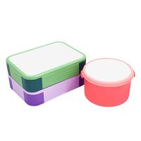 China Multiple Partitions Food-Grade Sublimation Plastic Lunch Boxes For Kids Printable Sublimation Blanks Picnic Box Food Storage Container for sale