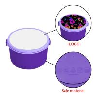 China Multiple Partitions Food-Grade Sublimation Plastic Lunch Boxes For Kids Printable Sublimation Blanks Picnic Box Food Storage Container for sale