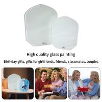 China Blank Sublimation Glass Photo Frame Personalized Glass Picture Frames for sale