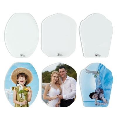 China Blank Sublimation Glass Photo Frame Personalized Glass Picture Frames for sale