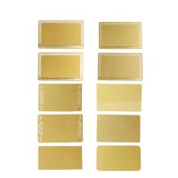 China Double Sided Metal Aluminum Sublimation Business Card Blanks for sale