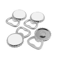 China Creative Blank Sublimation Magnetic Bottle Opener Refrigerator Magnet Two-In-One Custom Magnet Bottle Opener for sale