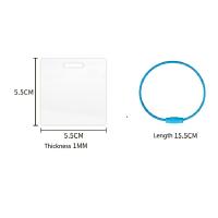 China DIY Sublimation Keychain Accessories Blanks Wire Loops Colored Key Rings Summer Candy Colors Large String Keychains for sale
