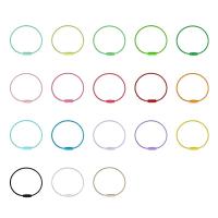 China DIY Sublimation Keychain Accessories Blanks Wire Loops Colored Key Rings Summer Candy Colors Large String Keychains for sale