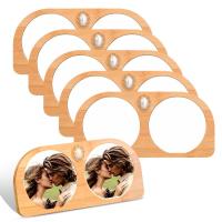 China Double Sweet Sublimation Blank Bamboo Photo Frame Custom Wood Framed Photos For Home Office Decoration for sale