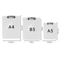 China Minimalist Metal Folder Writing Pad Sublimation Aluminum Clipboard For Student Office Use for sale