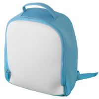 China Pink Blue Neoprene Fabric Blank Sublimation School Bag For Children Custom Printing Kids Bags Backpacks for sale