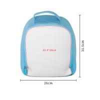 China Pink Blue Neoprene Fabric Blank Sublimation School Bag For Children Custom Printing Kids Bags Backpacks for sale