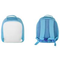 China Pink Blue Neoprene Fabric Blank Sublimation School Bag For Children Custom Printing Kids Bags Backpacks for sale