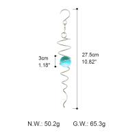 China Sublimation Wind Spinner Tail Colorful Glass Beads Ornament For Sublimation Wind Spinner Window Garden Decoration for sale