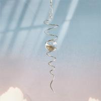 China Sublimation Wind Spinner Tail Colorful Glass Beads Ornament For Sublimation Wind Spinner Window Garden Decoration for sale