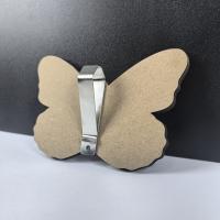 China Creative Sublimation Blank Wooden Memorial Butterfly Car Visor Clip Sun Visor Clip Keepsake Gift for sale