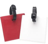 China Square Shape Sublimation Luggage Tag Blanks leather luggage tags personalized for sale