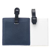 China Square Shape Sublimation Luggage Tag Blanks leather luggage tags personalized for sale