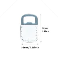 China Eco-Friendly Double-Sided Stainless Steel PU Leather Bottle Opener Sublimation Blanks for sale