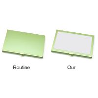 China Colored Sublimation Blank Metal Business Card Holder custom card cases for sale