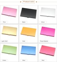 China Colored Sublimation Blank Metal Business Card Holder custom card cases for sale